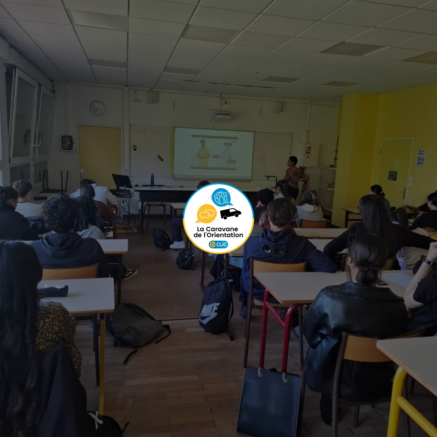La Caravane de l'Orientation X Afev : Quizz Kahoot au Lycée Jean Monnet | Association D-Clic
